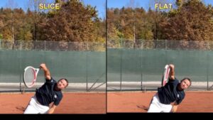 Tennis Slice Serve Technique Vs Flat And Topspin Serves | Feel Tennis