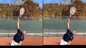 Tennis Slice Serve Technique Vs Flat And Topspin Serves | Feel Tennis